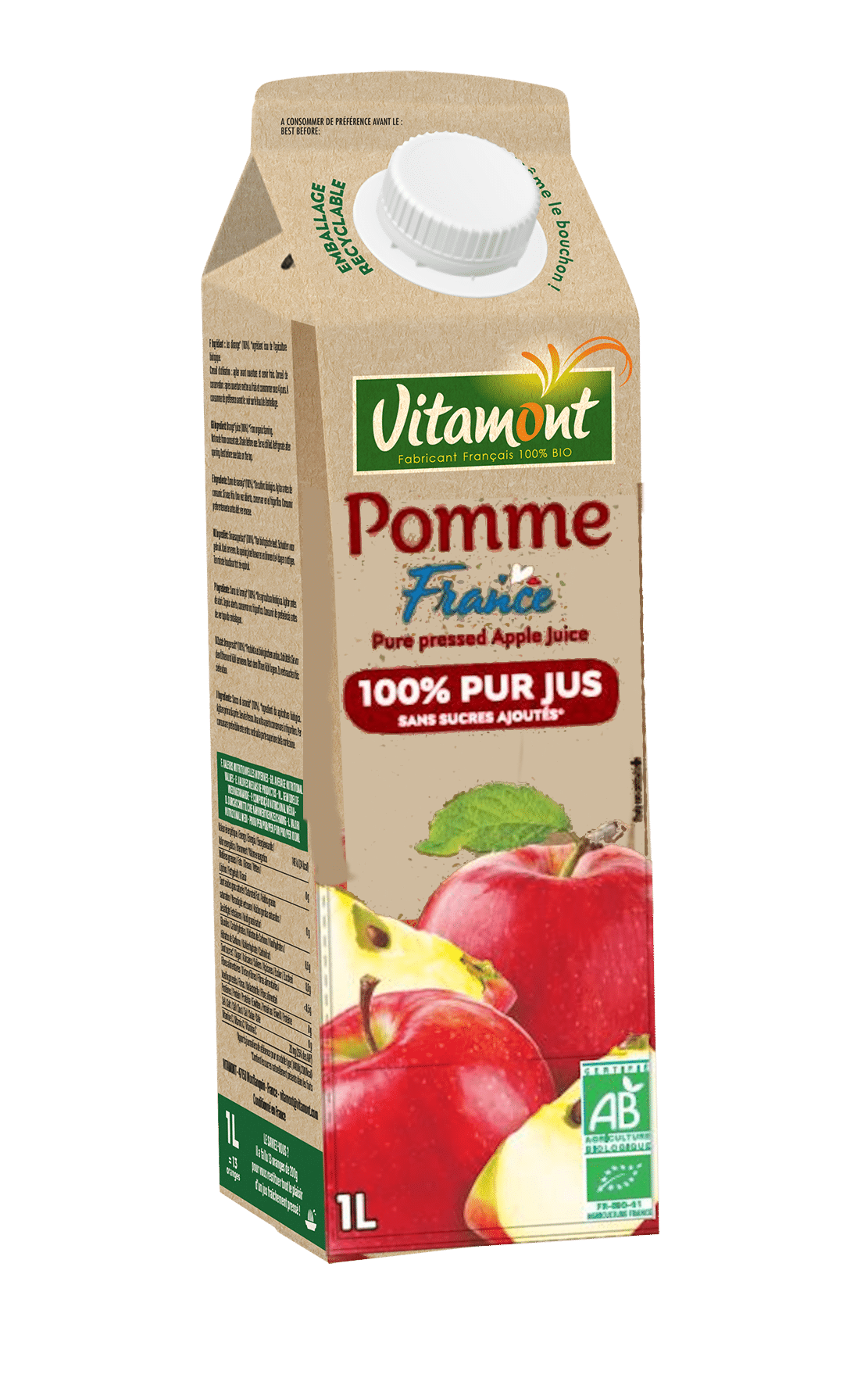 Pure Pressed Apple Juice France - The essentials - Vitamont